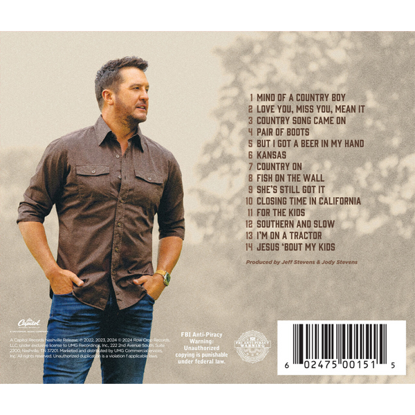 Mind of A Country Boy (CD) - Luke Bryan Official Store